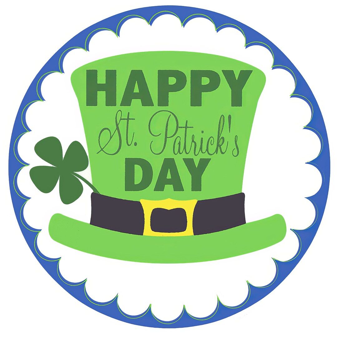 Happy St. Patrick's Day ~ Edible 2D Fondant Birthday Cake/cupcake ...