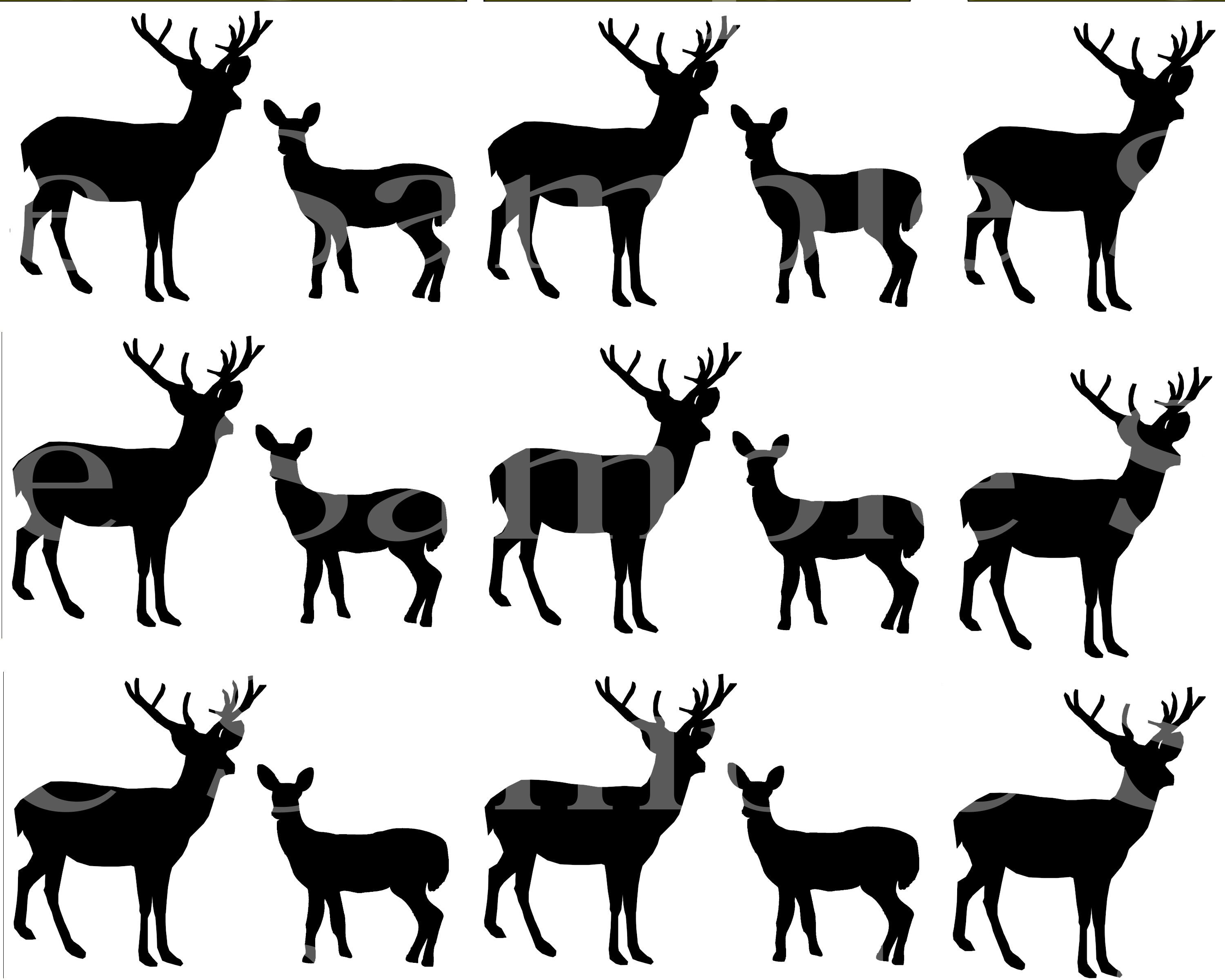 Grazing Deer Hunting Edible 2D Fondant Birthday Cake Side | Etsy