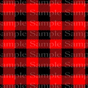 Black & Red Plaid Birthday 2D Fondant Edible Cake and | Etsy