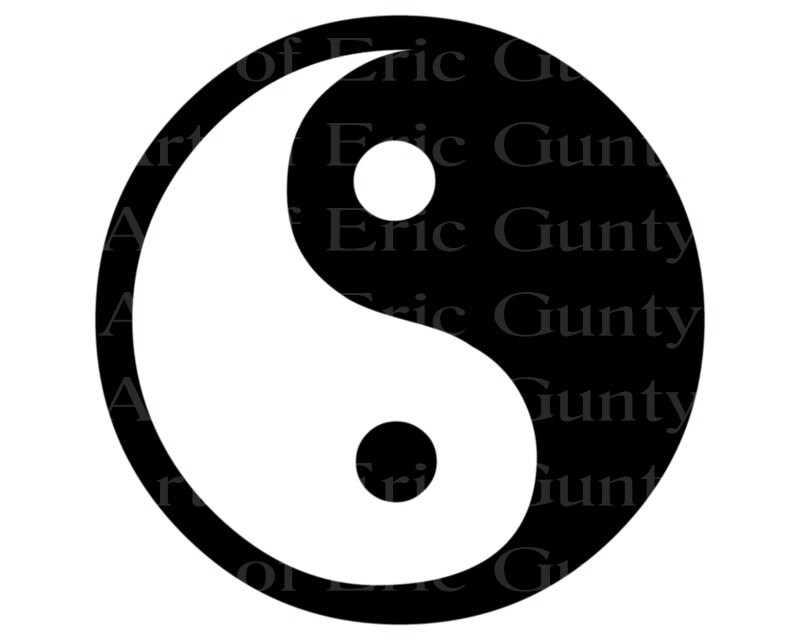 Yin Yang Peace Birthday ~ Edible 2D Fondant Birthday Cake/Cupcake ...