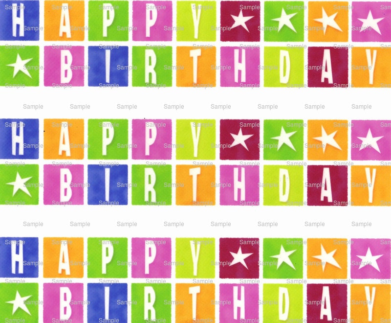 Happy Birthday Birthday Background Side Strips Edible | Etsy