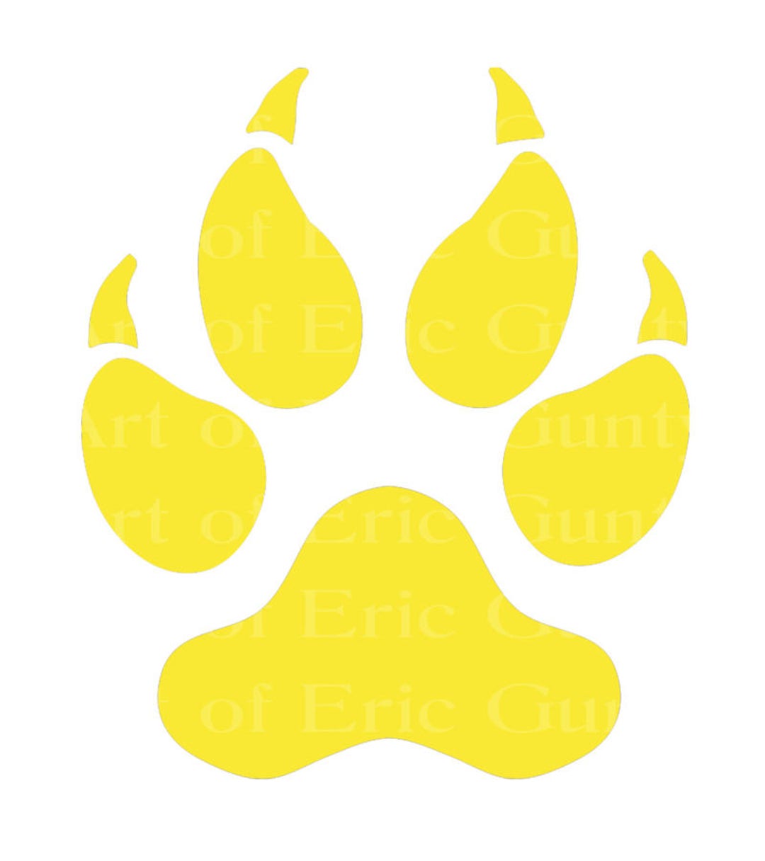 Yellow Tiger Bear Paw Mascot Birthday Edible 2D Fondant - Etsy