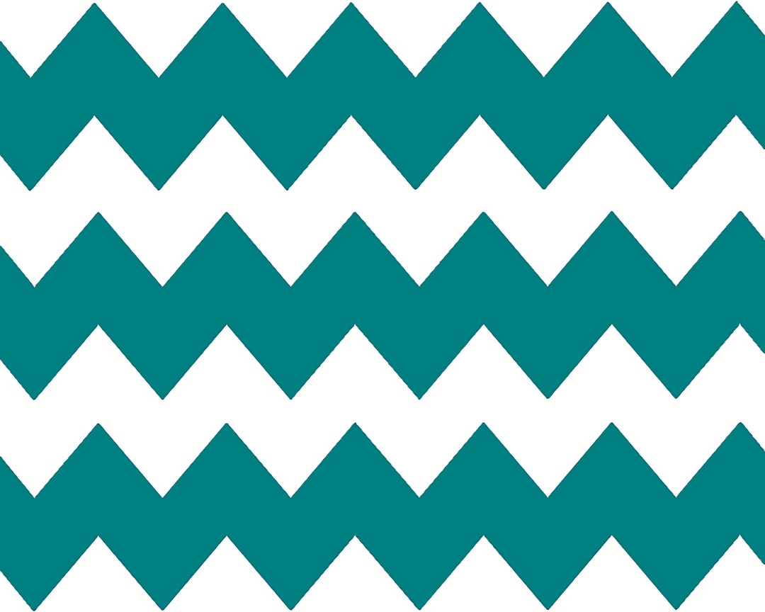 Teal Chevron Birthday ~ Edible 2D Fondant Birthday Cake/cupcake Topper ...