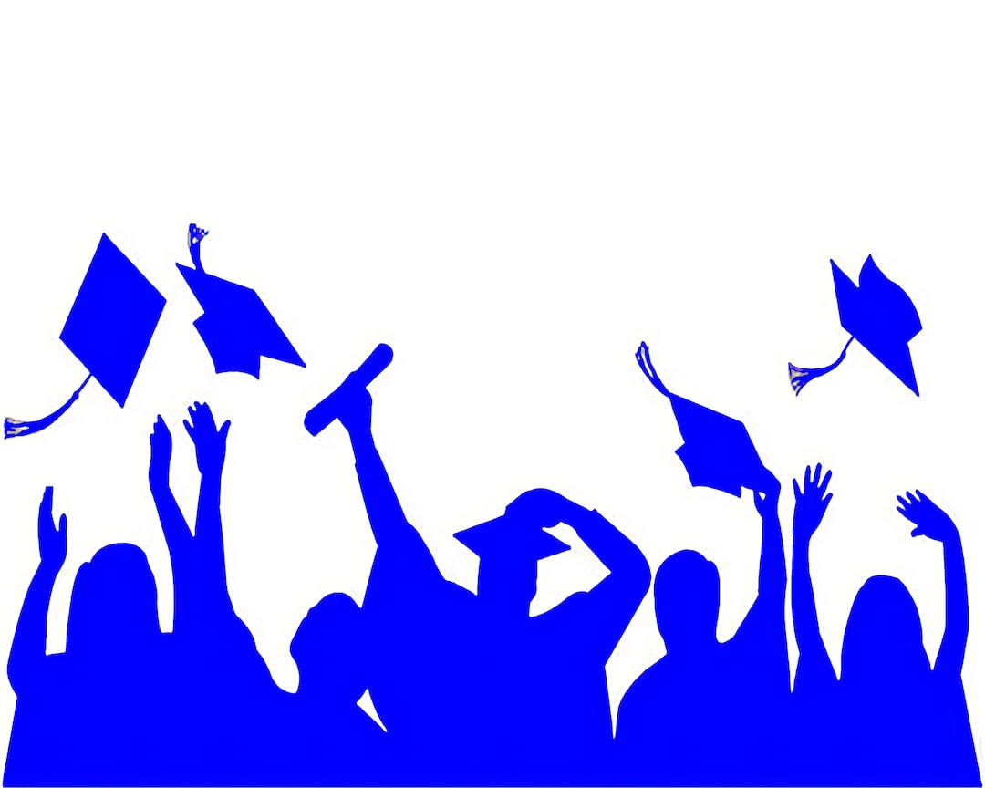 Blue Graduation Party Celebration ~ Edible 2D Fondant Birthday Cake ...