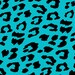 Turquoise Cheetah Print - Background Birthday ~ Edible 2D Fondant ...