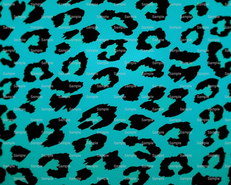 Turquoise Cheetah Print Background Birthday Edible 2D | Etsy