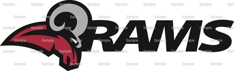 Rams Mascot Birthday ~ Edible 2D Fondant Birthday Cake/Cupcake Topper ...