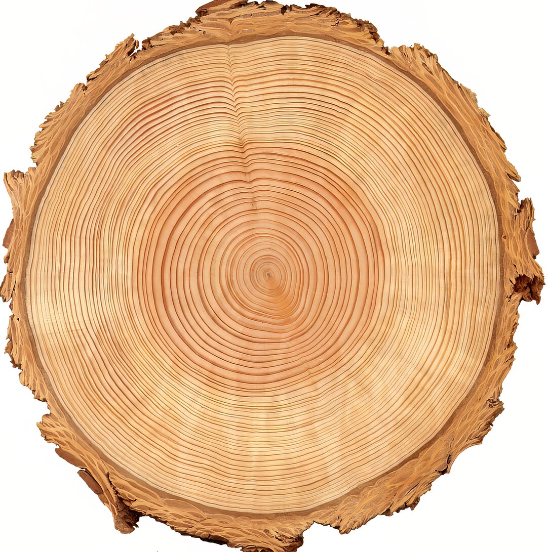 Wood Tree Rings Birthday ~ Edible 2D Fondant Birthday Cake/cupcake ...