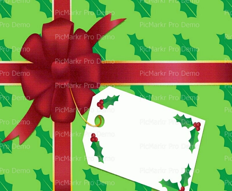 Christmas Gift Wrapping Paper Background Edible 2D Fondant - Etsy