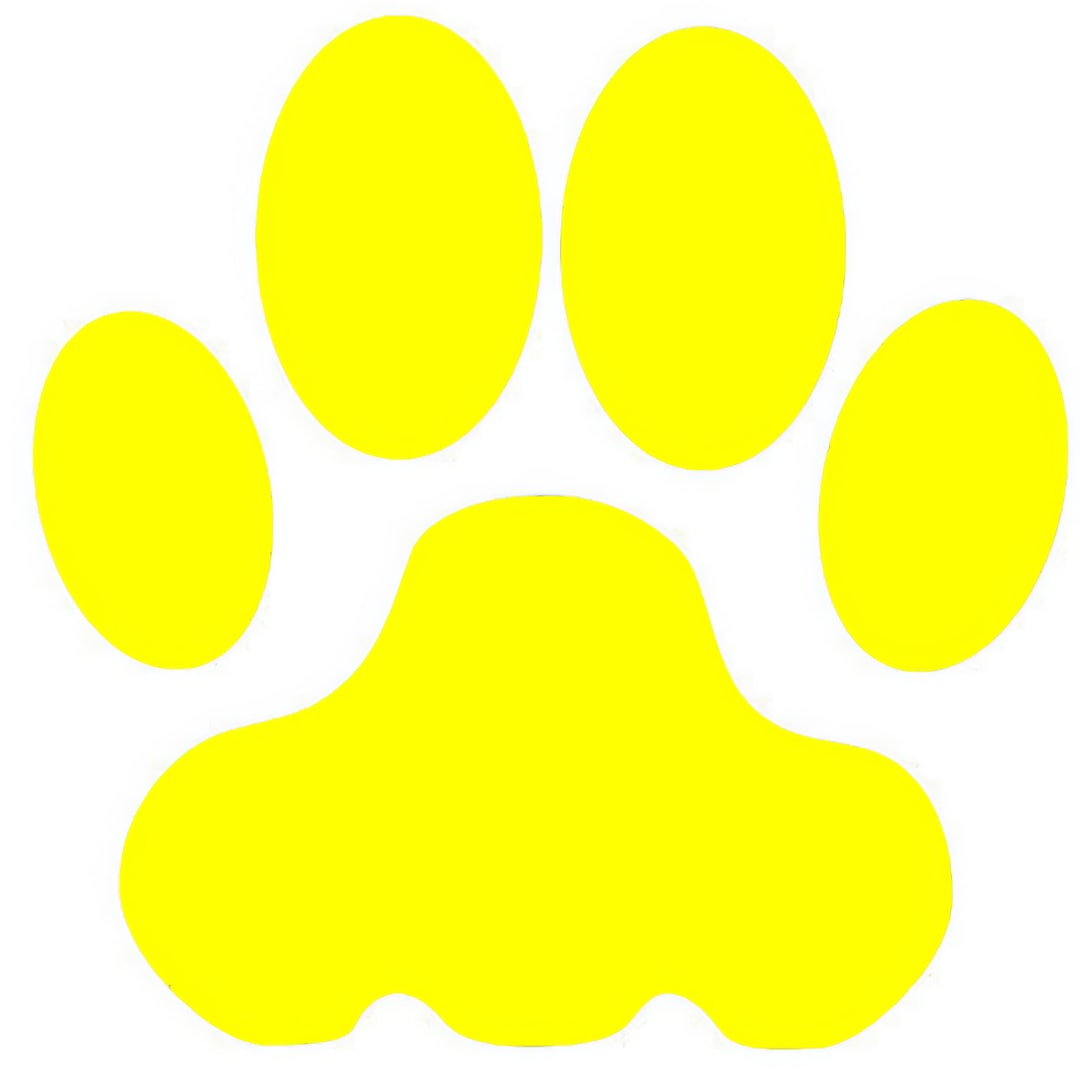 Yellow Tiger Panther Mascot Paw Birthday ~ Edible 2D Fondant Birthday ...