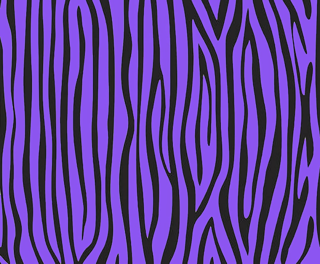 Small Purple Zebra Print - Background Birthday ~ Edible 2D Fondant ...