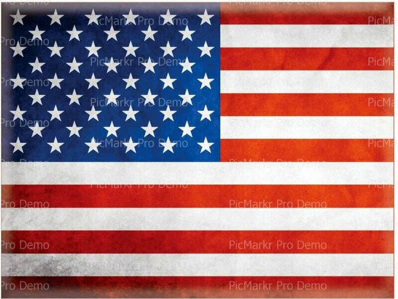 Antique American Flag Edible 2D Fondant Birthday | Etsy