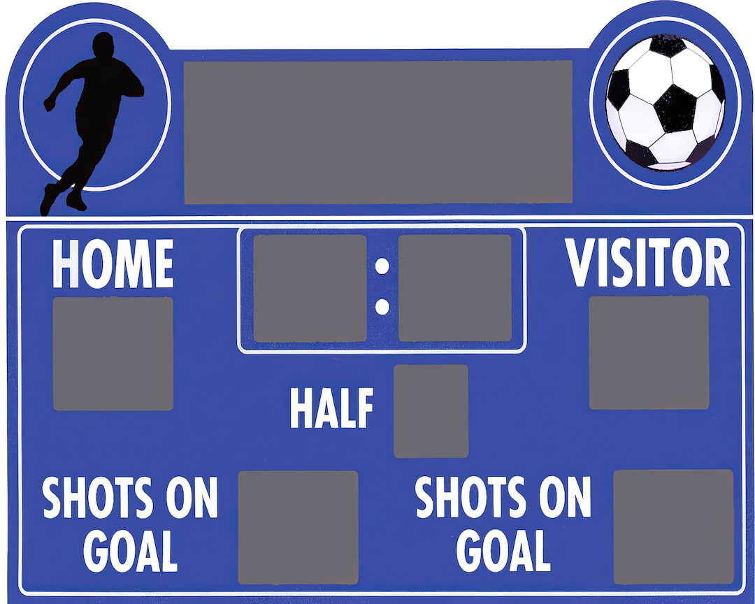 Soccer Scoreboard ~ Edible 2D Fondant Birthday Cake/cupcake Topper ...