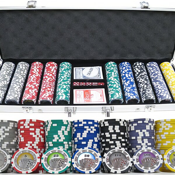 Poker Chip Set - Etsy