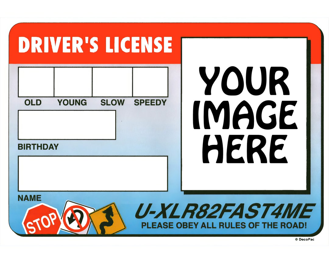 Driver's License Birthday ~ Edible 2D Fondant Birthday Cake/cupcake ...