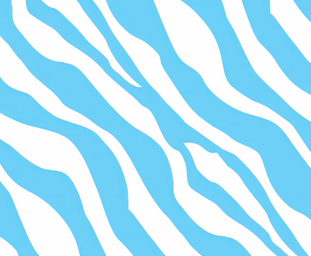 Light Blue Zebra Print - Background Birthday ~ Edible 2D Fondant ...