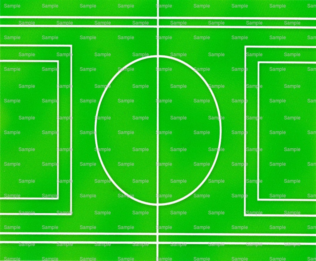 Soccer Field Edible 2D Fondant Birthday Cake/cupcake Topper - Etsy