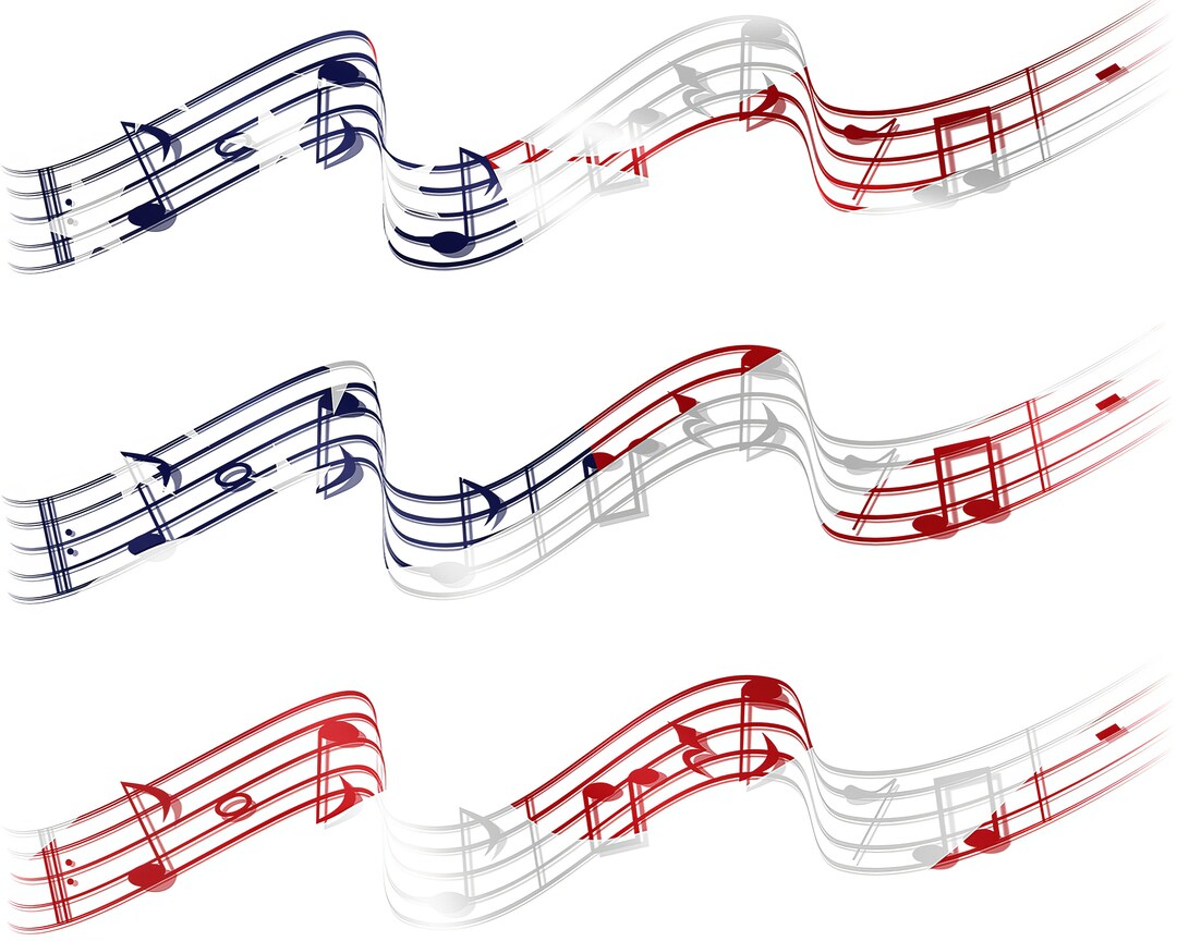 Patriotic Musical Notes Band Birthday ~ Edible 2D Fondant Birthday Cake ...