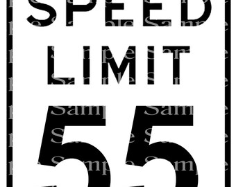 No Limits 55th Birthday Sign 2D Fondant Edible Cake & | Etsy