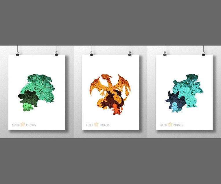 Fire Lizard Monster Evolution Print - Etsy