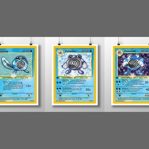Pokemon *3 Evolution* Print Set A4 or A5 PRINTS *CHOOSE* - Etsy