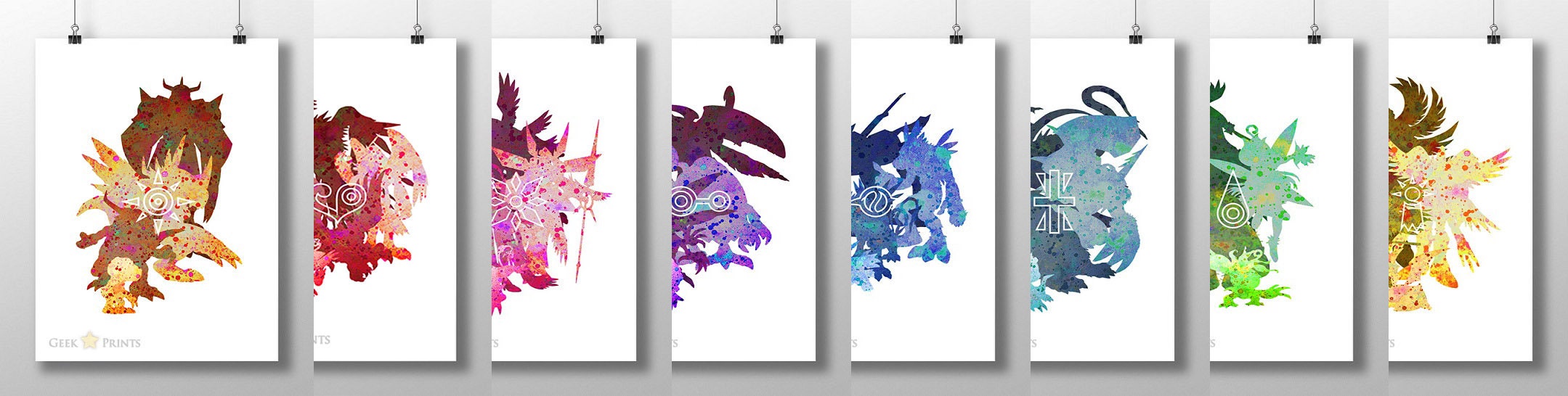 Digivolution With Corresponding Crest Print Season 1 - Etsy