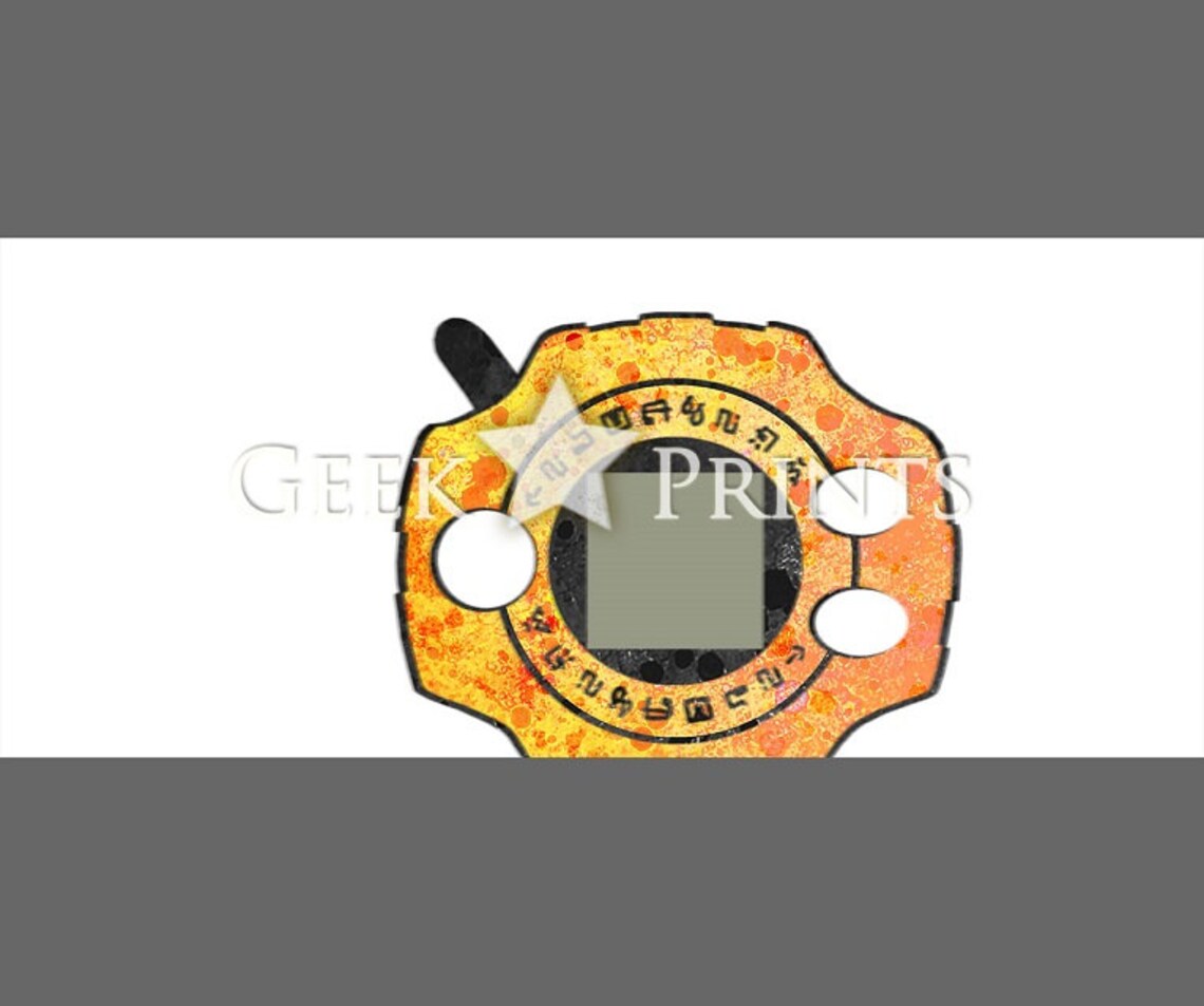 Digimon Adventure Digivice With Corresponding Crest Print Season 1 - Etsy