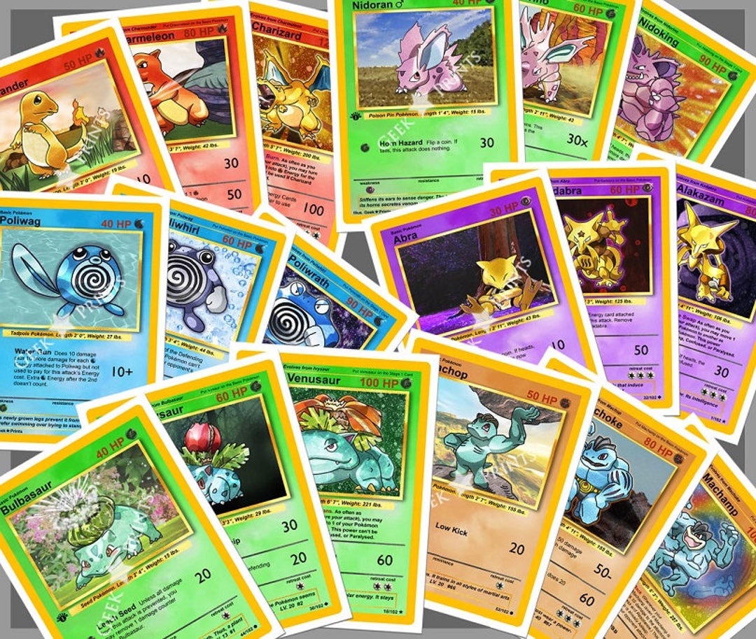 Pokemon *3 Evolution* Print Set A4 or A5 PRINTS *CHOOSE* - Etsy