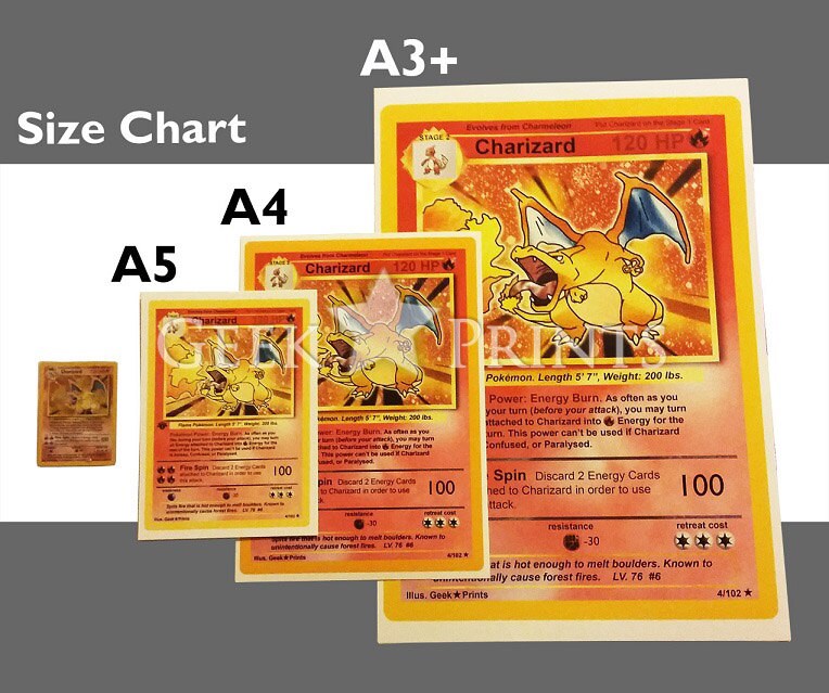 Pokemon Jungle *pikachu* Card A4 or A5 PRINT - Etsy