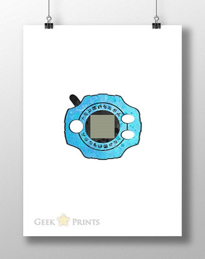 Digimon Adventure Digivice Season 1 Print - Etsy