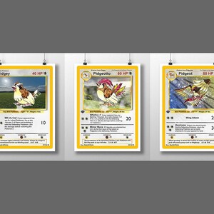 Pokemon *3 Evolution* Print Set A4 or A5 PRINTS *CHOOSE* - Etsy