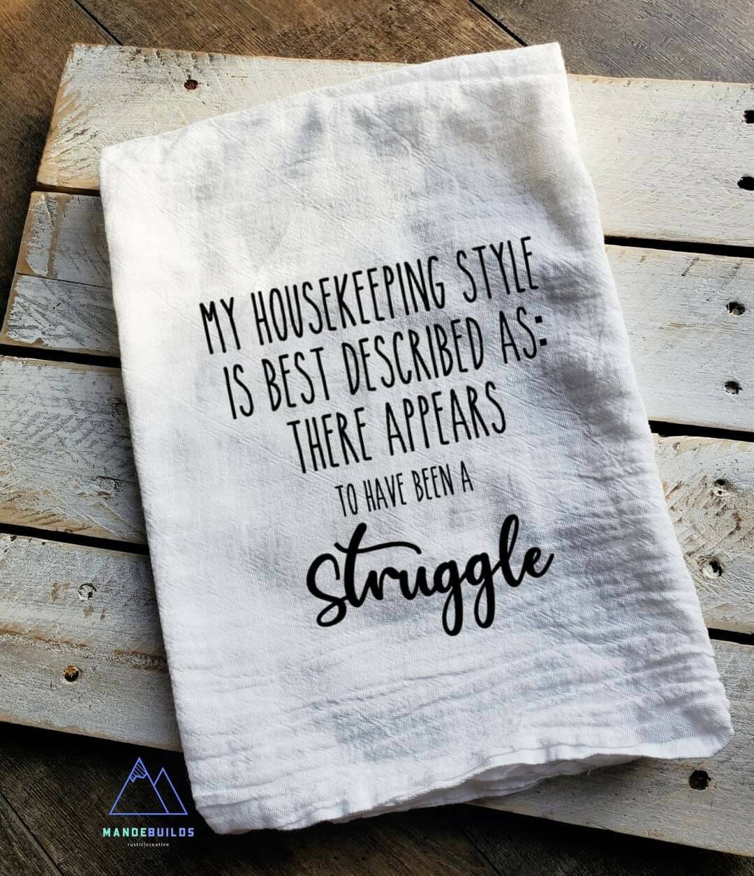 Funny Tea Towels/ Handmade Kitchen Towels/ Rustic Chic Decor/ Farmhouse ...