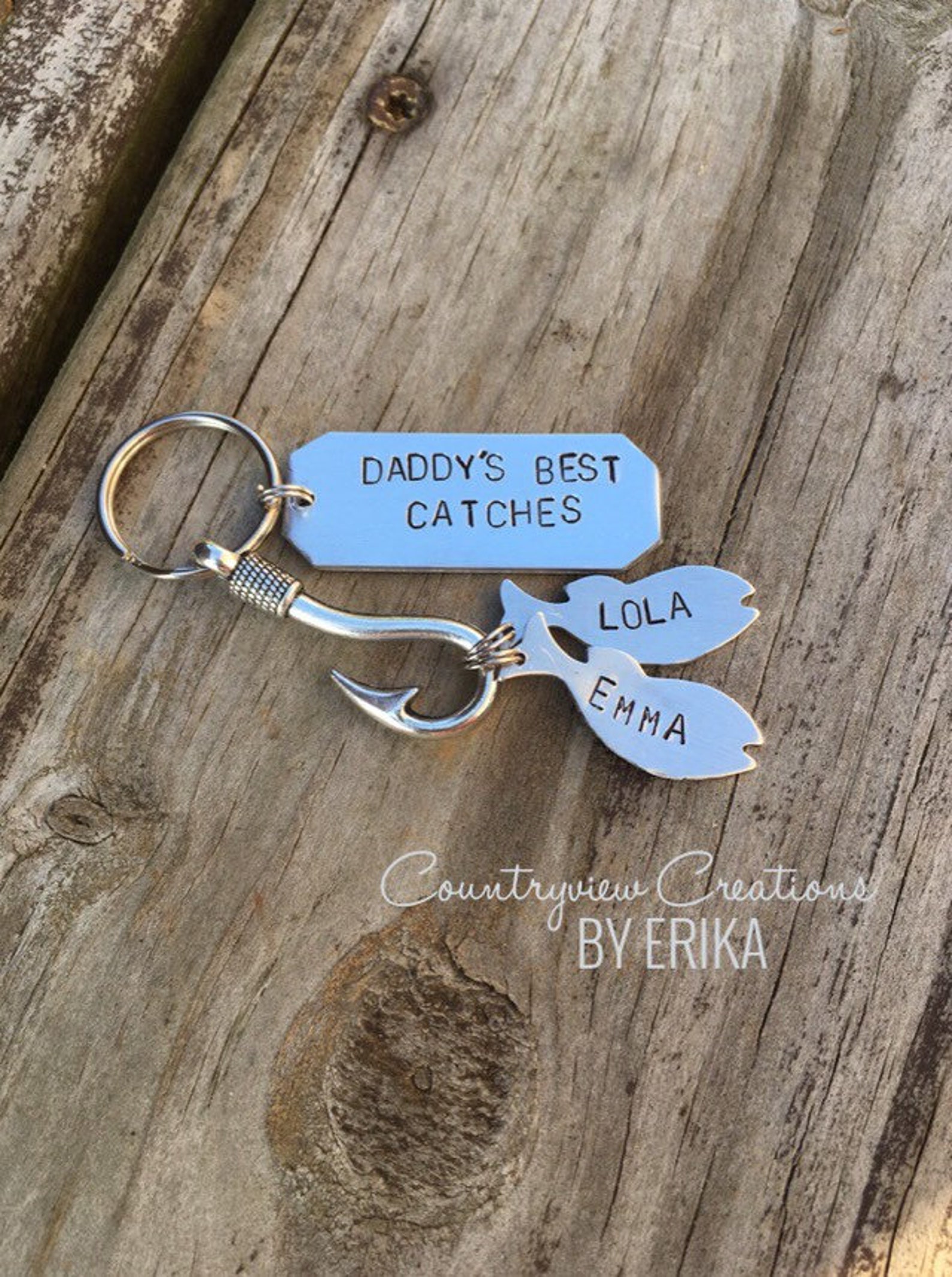 Fisherman Keychain.fishing Gift for Him.custom Keychain for - Etsy
