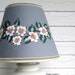 Cut&pierced Paper Lampshade: Round Clip-on, 6x12x9, Soft Blue/grey With ...