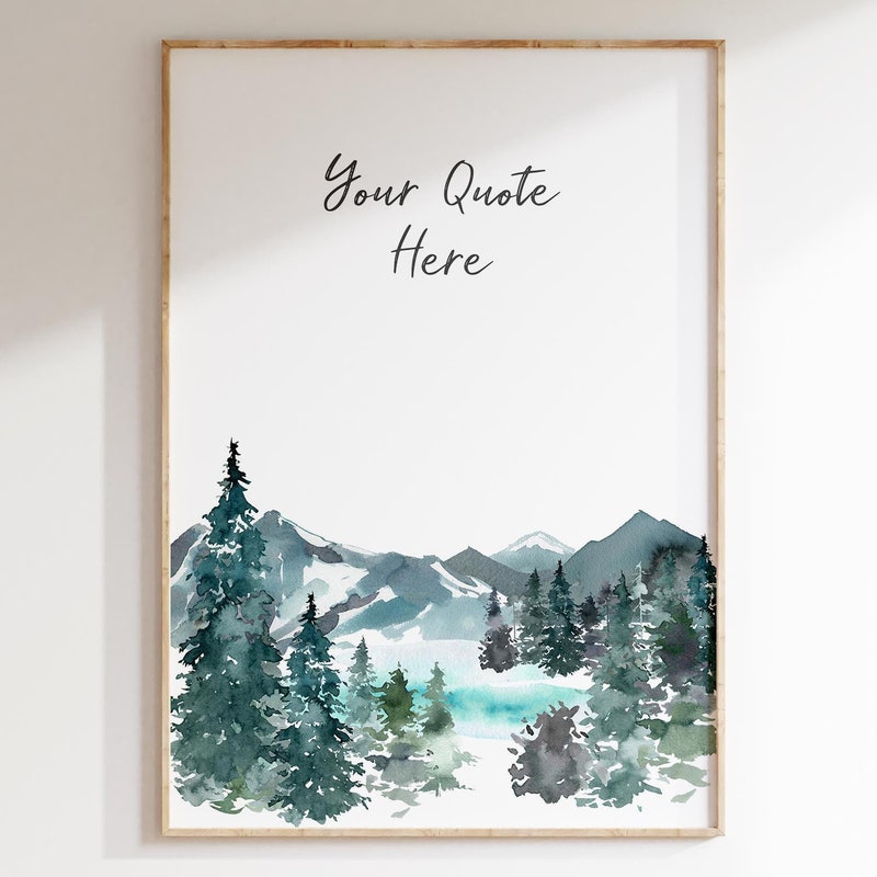 Custom Quote Tree Print - Etsy UK