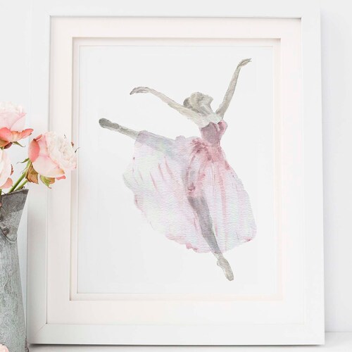 Ballerina ART PRINT Ballet Dancer Dance Gift for Her Wall - Etsy