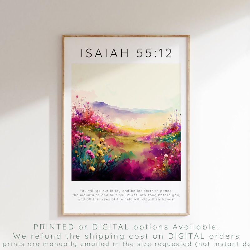 Isaiah 55 12 - Etsy