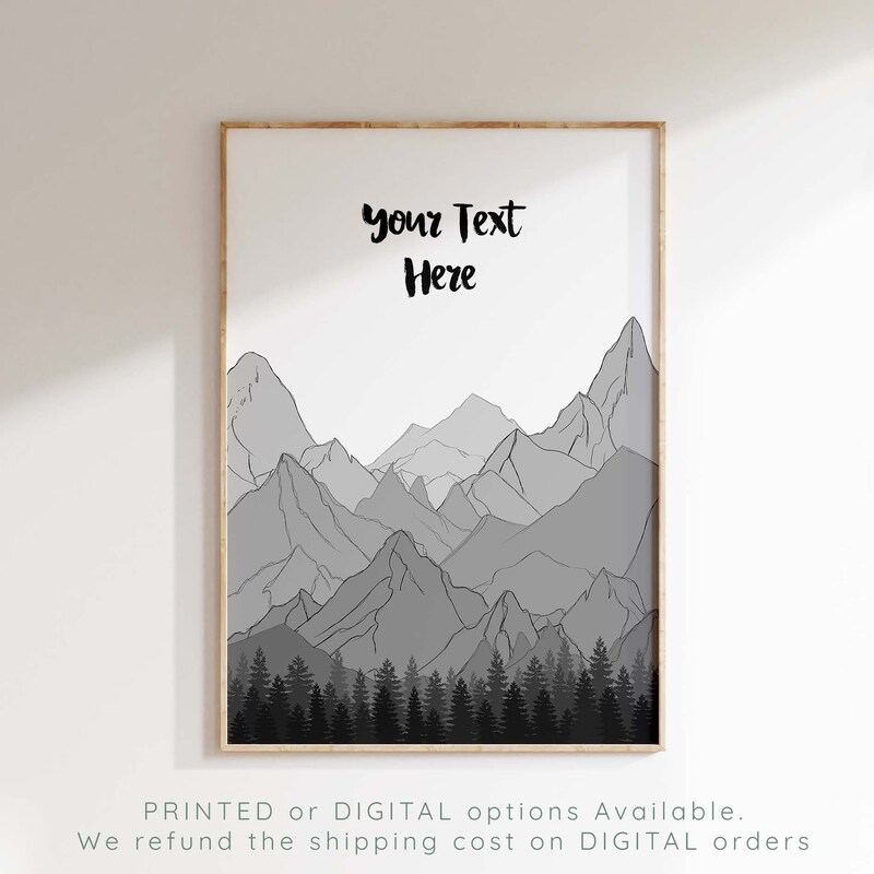 Mountains Poster - Etsy