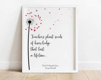 Teacher Appreciation Printable Coloring Page Flower Thank - Etsy