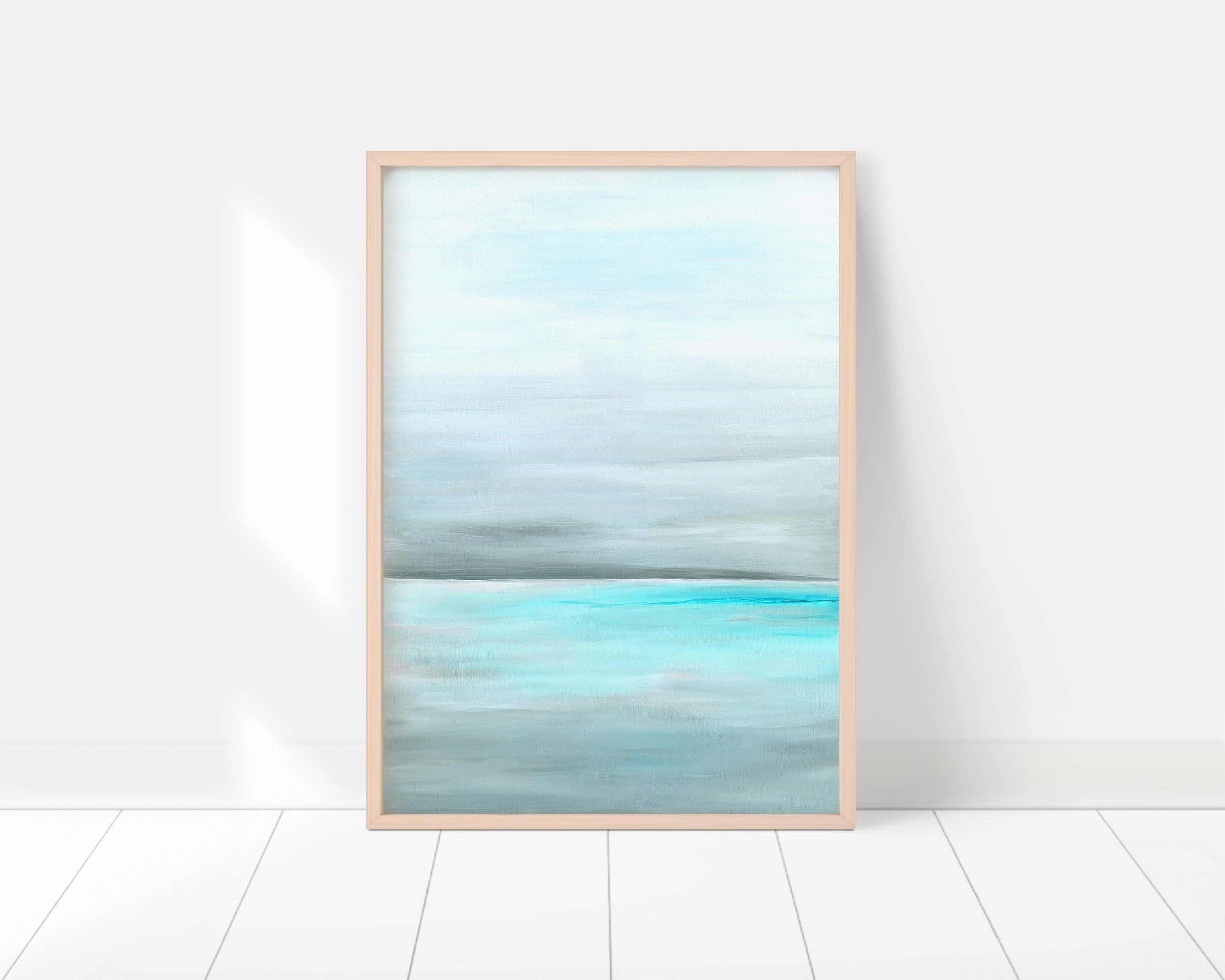 Abstract Seascape Painting Print Ocean Painting Coastal Wall - Etsy UK
