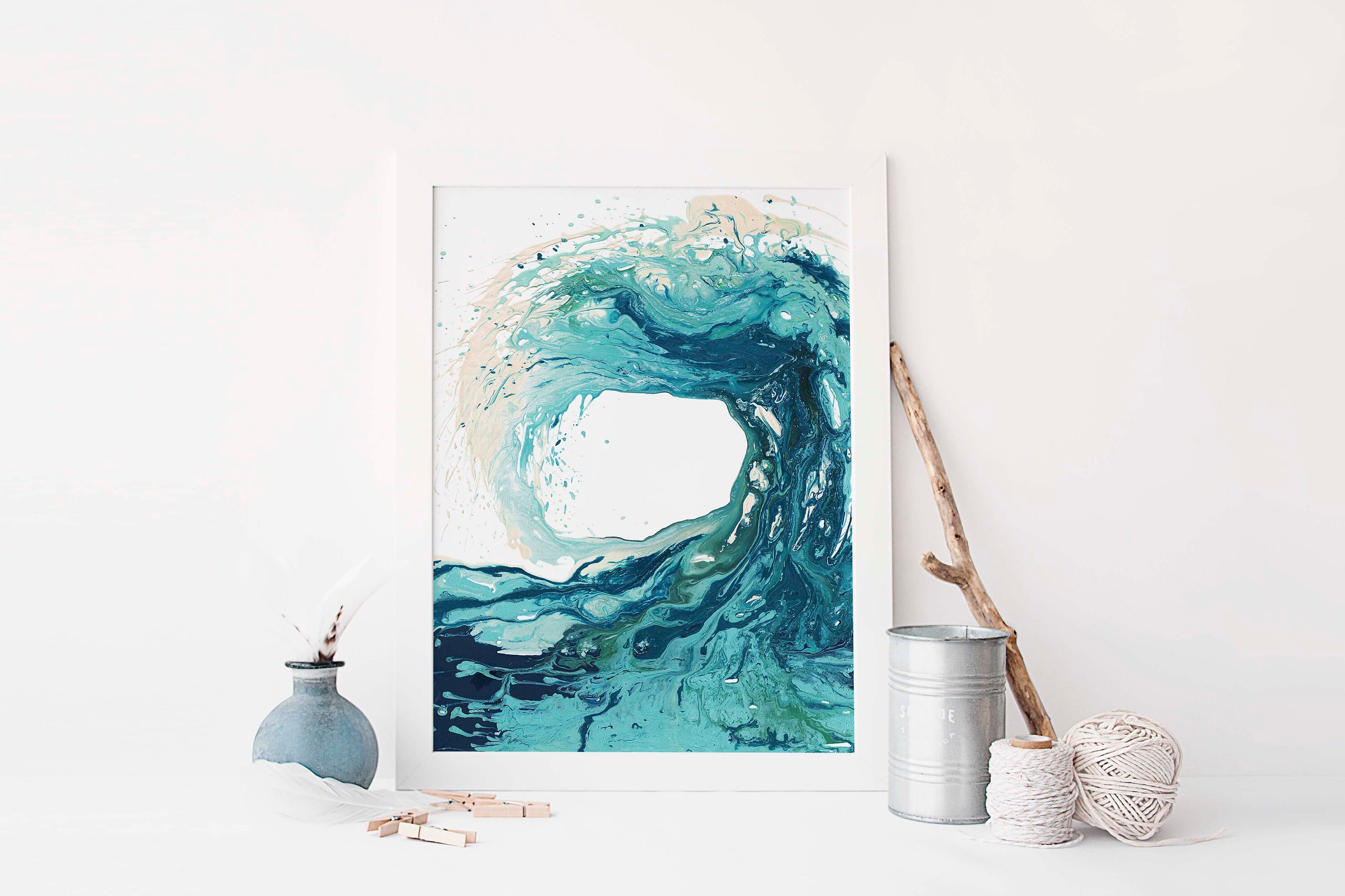 Ocean Print Abstract Art Prints Surf Art Ocean Art Beach - Etsy Australia