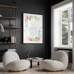 The Lords Prayer Wall Art, the Lord's Prayer Poster, Religious Art ...