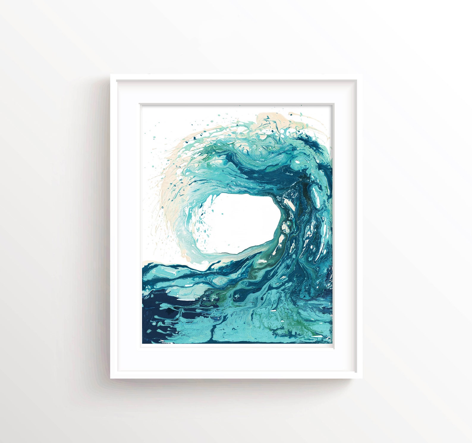 Ocean Print Abstract Art Prints Surf Art Ocean Art Beach - Etsy