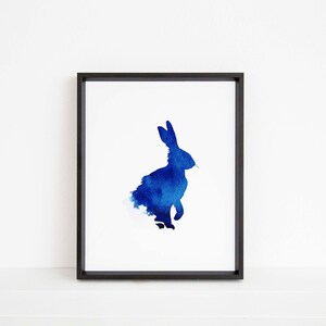 Watercolour Rabbit Print Abstract Rabbit Artwork Hare Art - Etsy UK