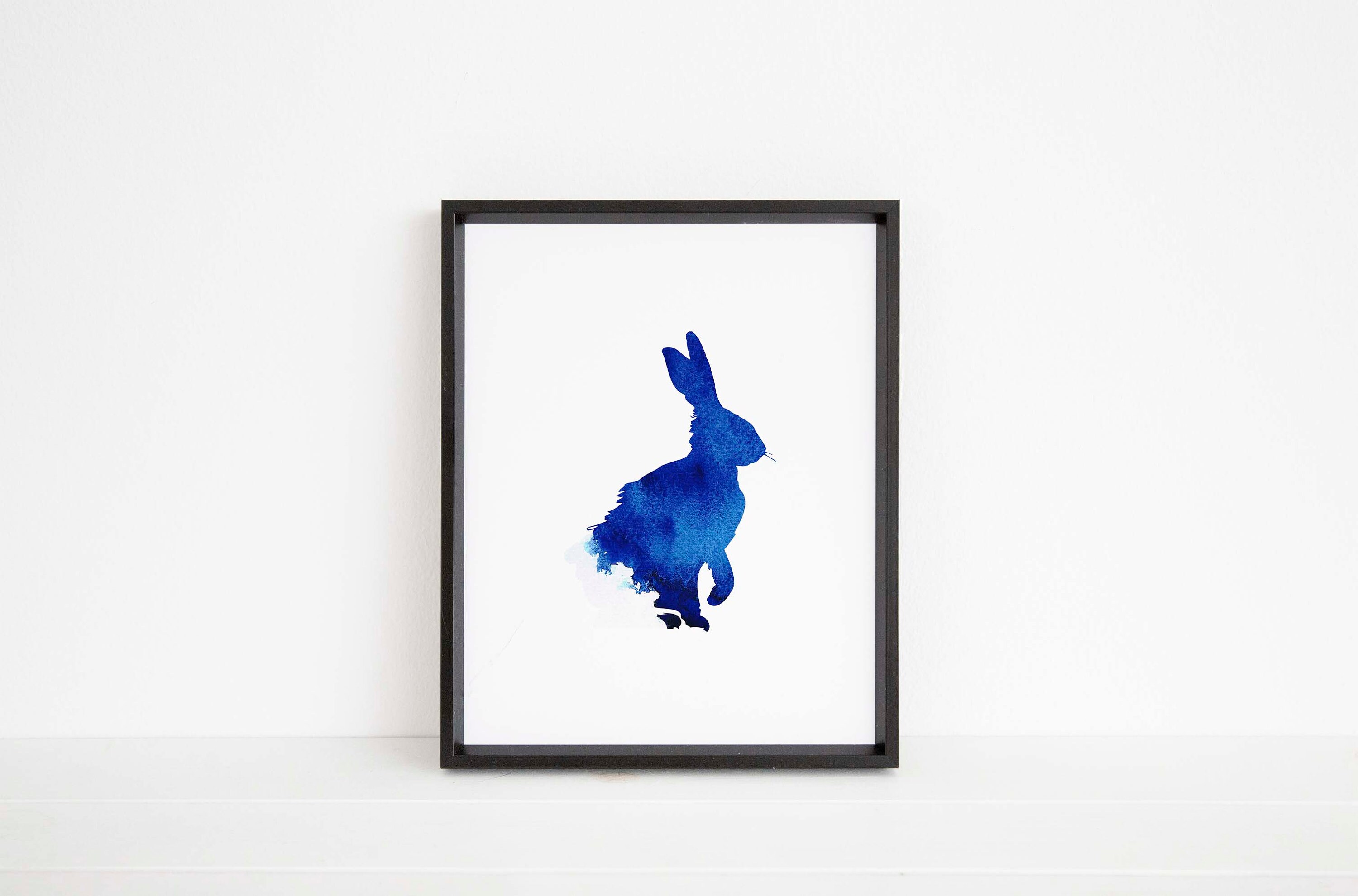 Watercolour Rabbit Print Abstract Rabbit Artwork Hare Art - Etsy UK