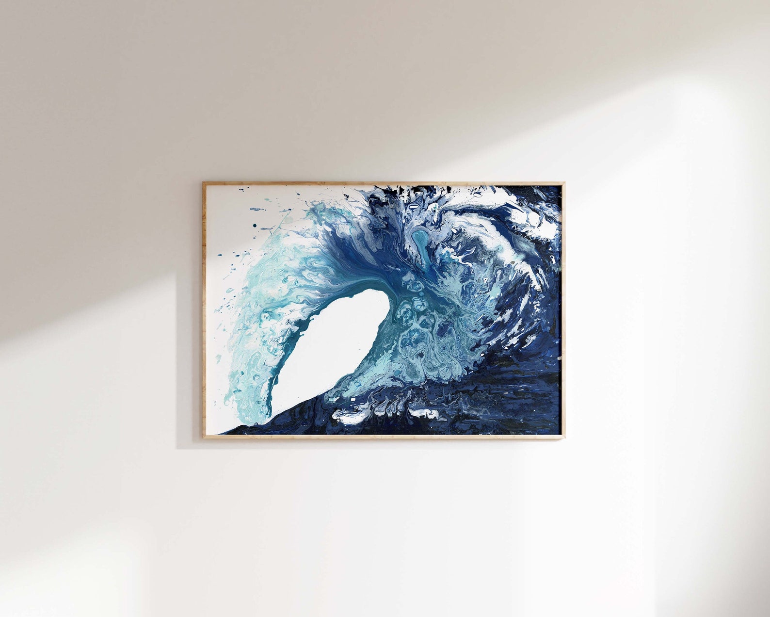 Ocean Wave Art, Surf Art, Beach Poster, Ocean Poster, Abstract Ocean ...