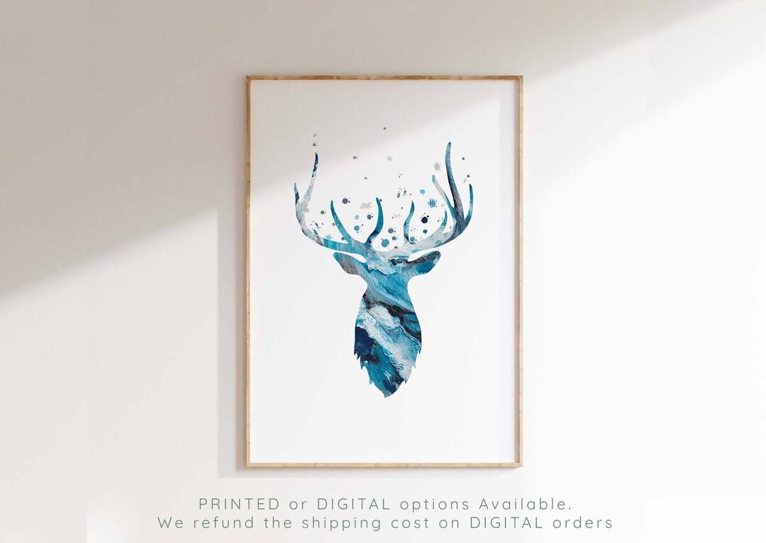 Stag Pictures, Stag Print, Deer Print, Stag Wall Art, Stag Picture ...
