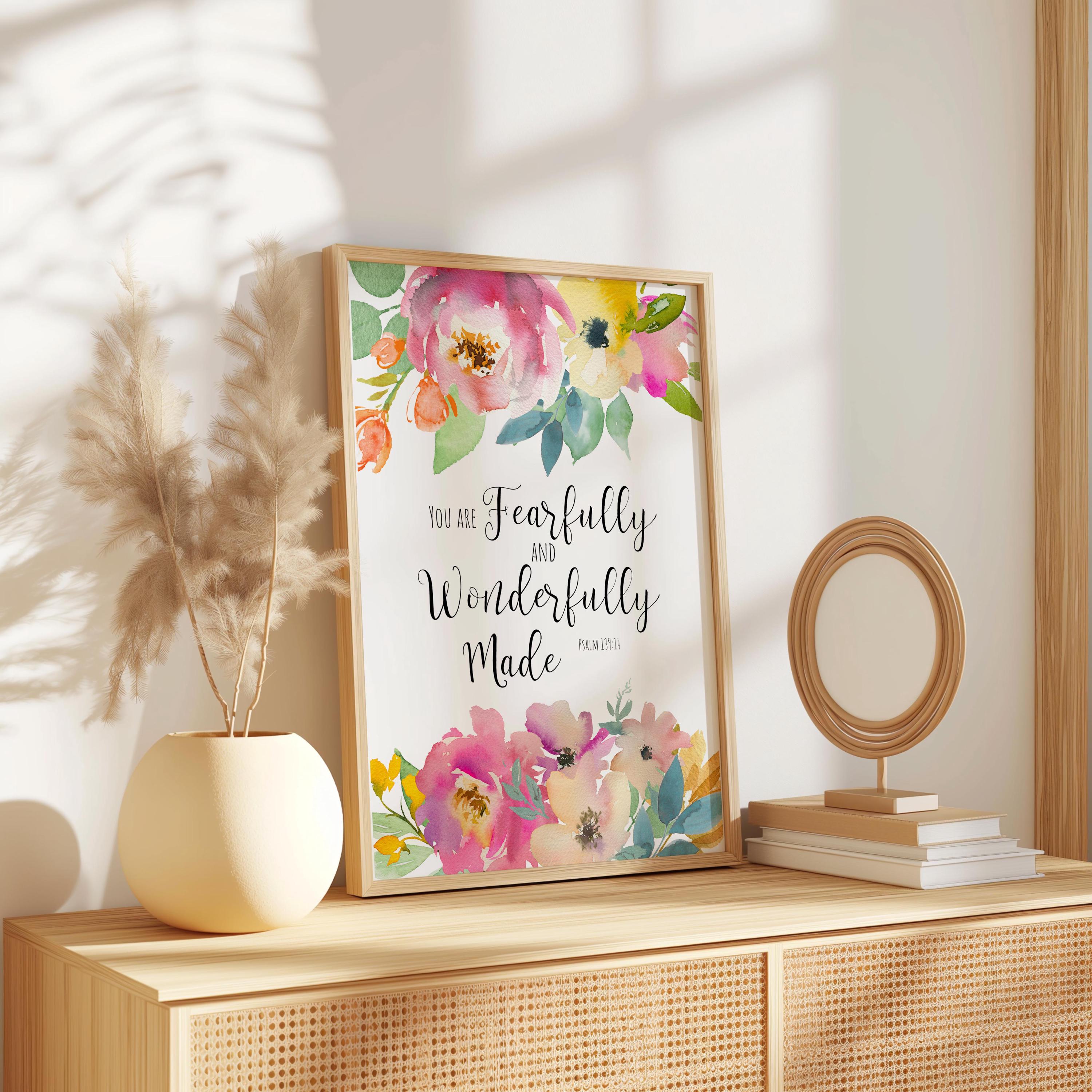 You Are Fearfully and Wonderfully Made, Psalm 139 14, Nursery Bible ...