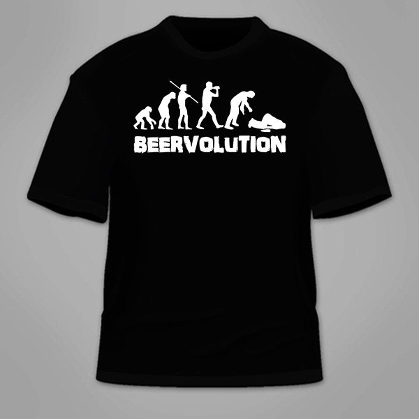 Beervolution T-shirt. Funny T Shirt Beer Drinking Drunk Irish St ...