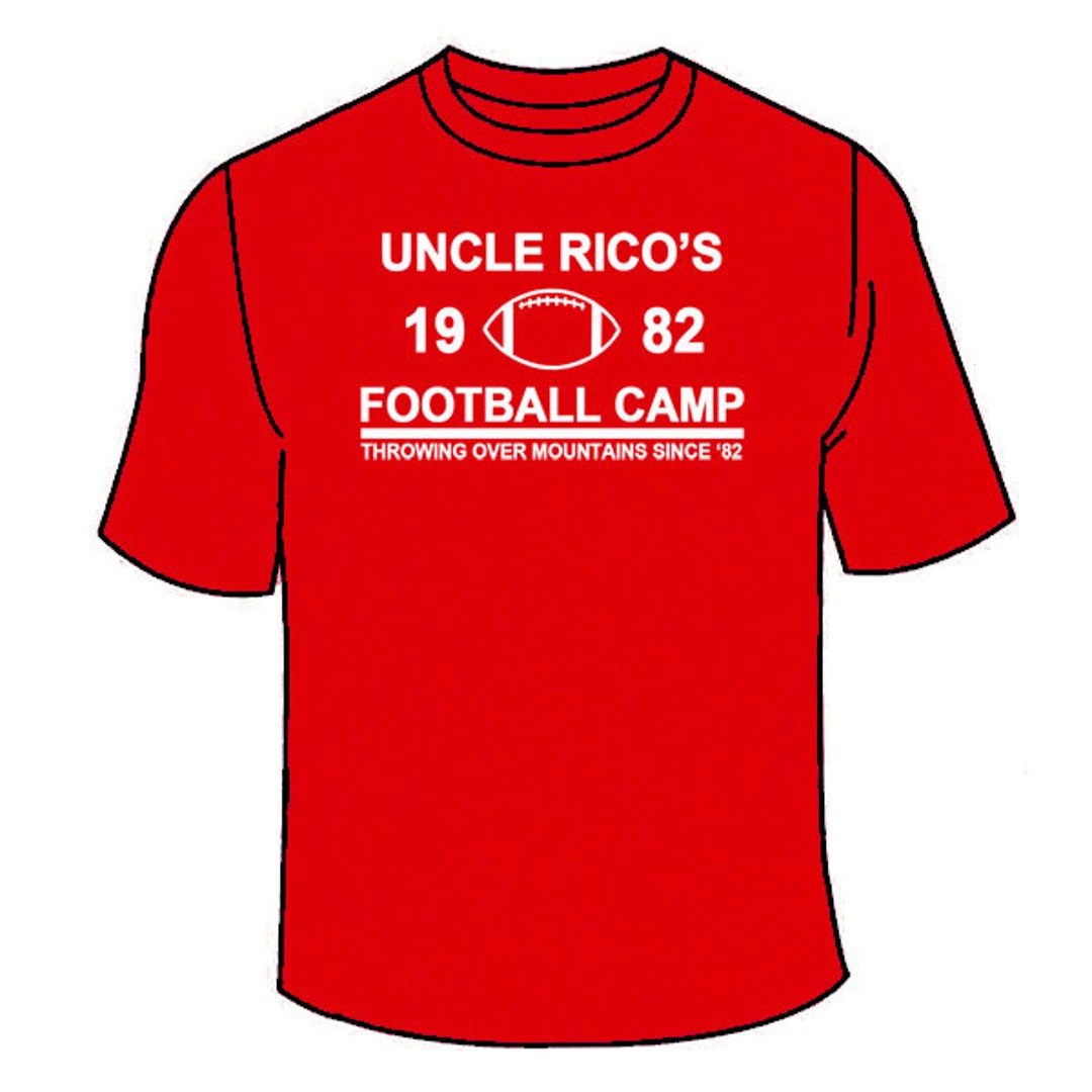 Uncle Rico's Football Camp T-shirt. Funny Napoleon Dynamite Movie ...
